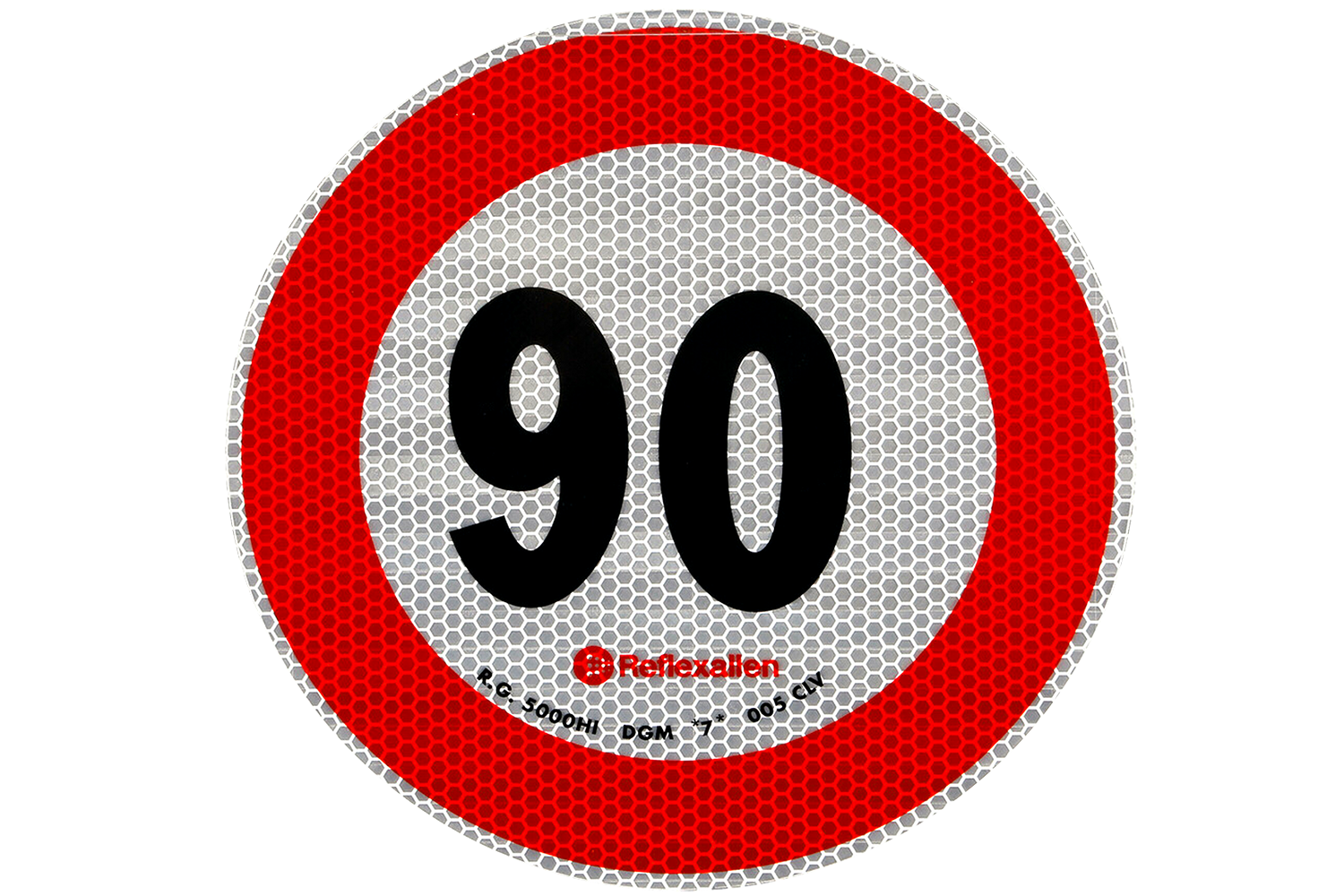 90 Km h Speed Limit Sticker UNITRAILER