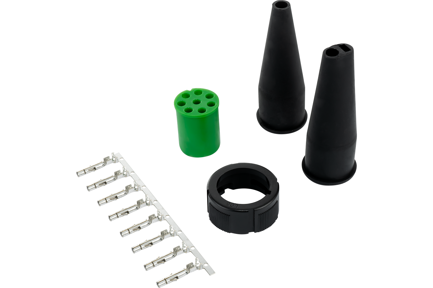 Set: 2x ASPÖCK 8-PIN bayonet connector for rear lamps 12V - UNITRAILER