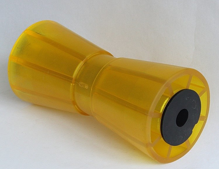 Set of 5 yellow keel rollers for boat trailers. Knott - UNITRAILER