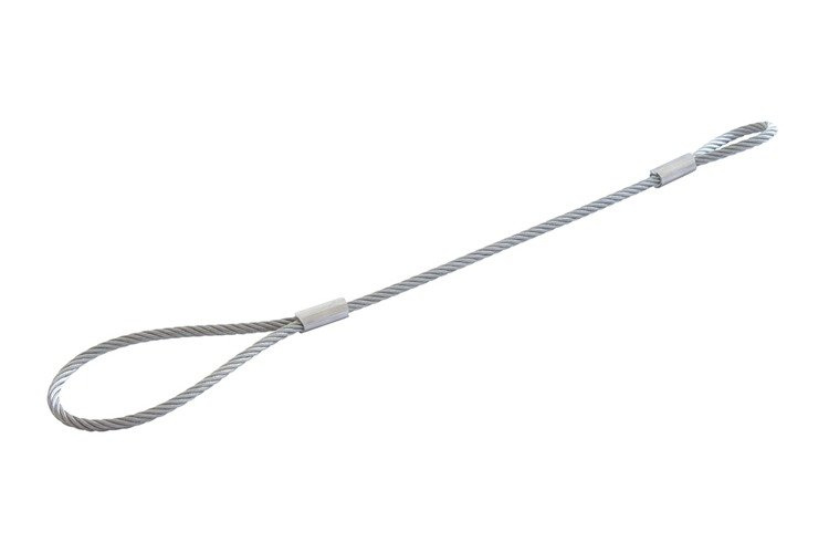 Stainless steel safety cable for light-duty trailers