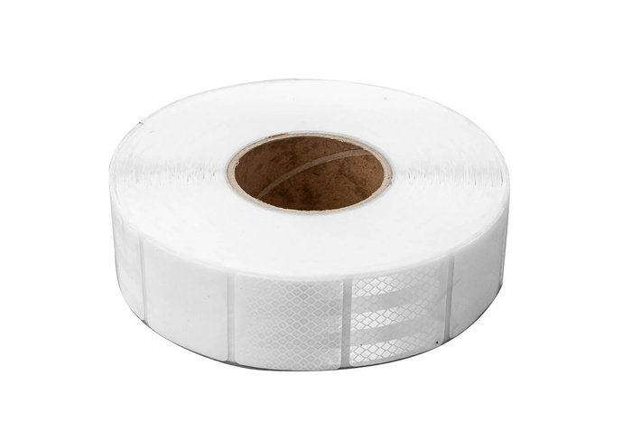 Segmented white reflective tape - 1 metre stripe - UNITRAILER