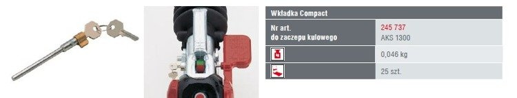 Barrel lock AL-KO for AKS 1300 - UNITRAILER