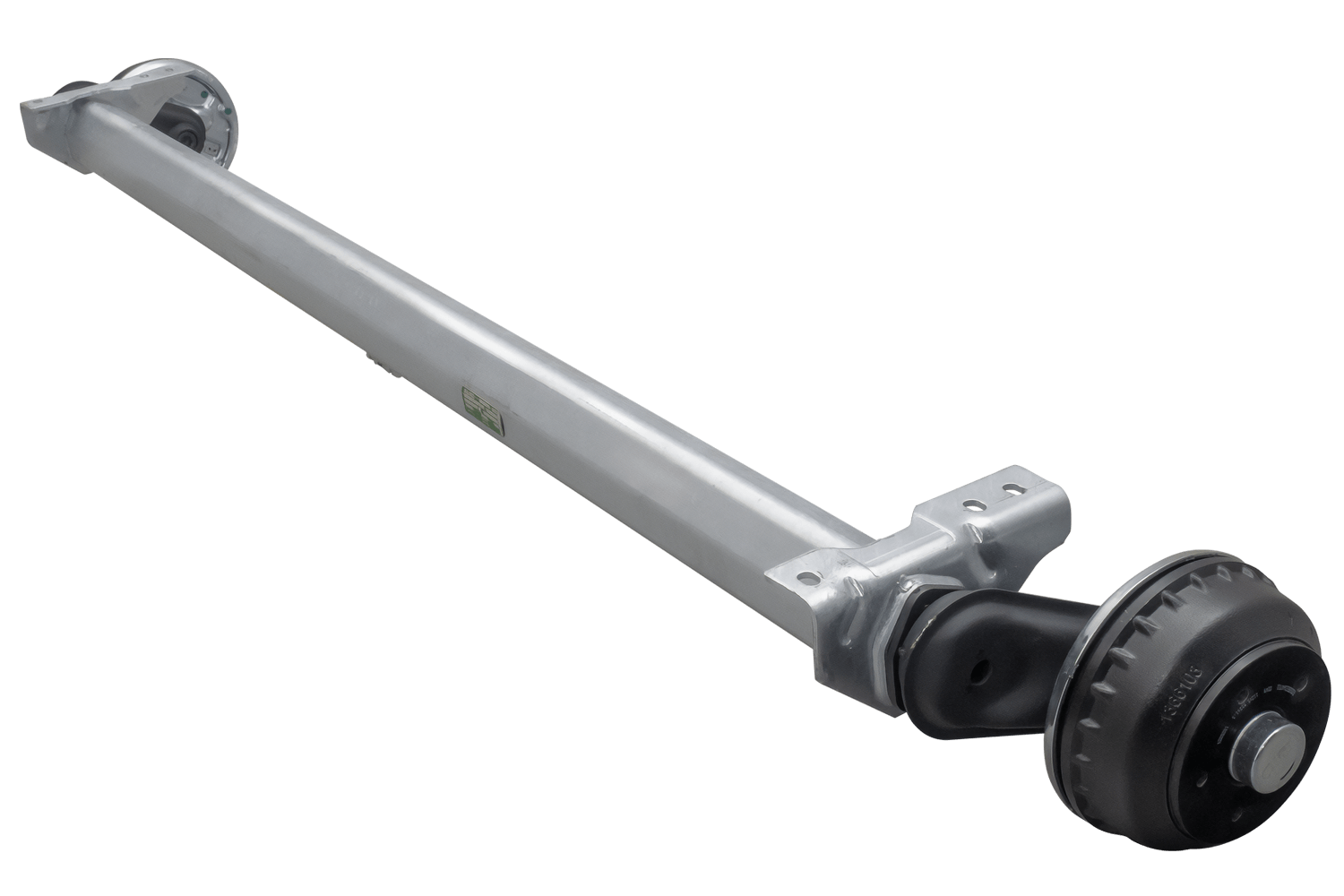 AL-KO 1350kg braked trailer axle / 1750mm-2200mm / 5x112