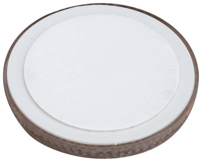 Round white reflector 60 mm with 6 mm mounting hole - UNITRAILER