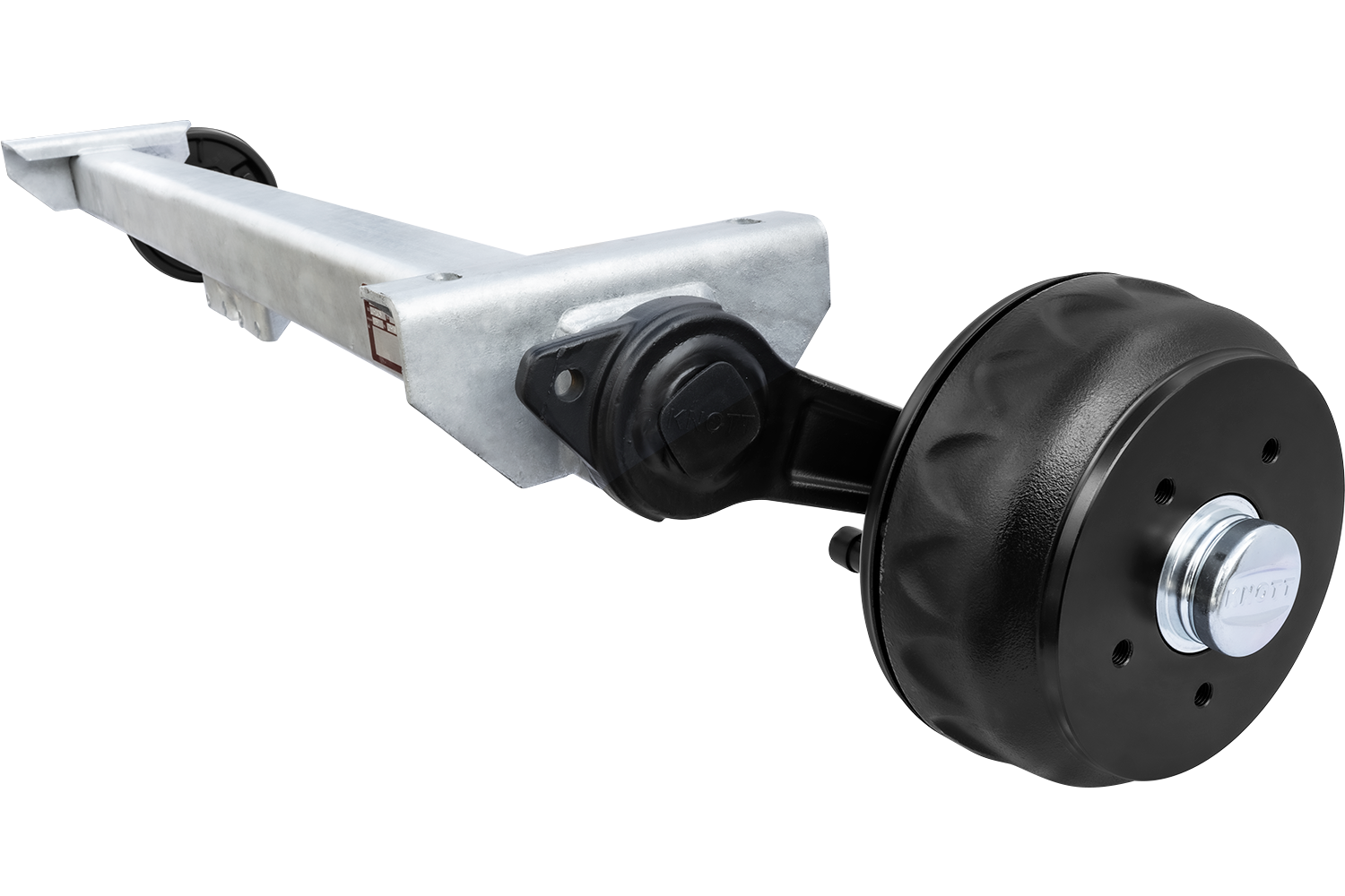 KNOTT VGB13 braked axle for trailer/carriage 1350kg 1300mm 1750mm 5x112 - UNITRAILER