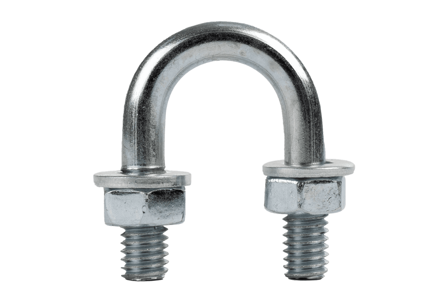 Galvanized clamp type B with nuts and washers M6 x 14 (1/4") - UNITRAILER