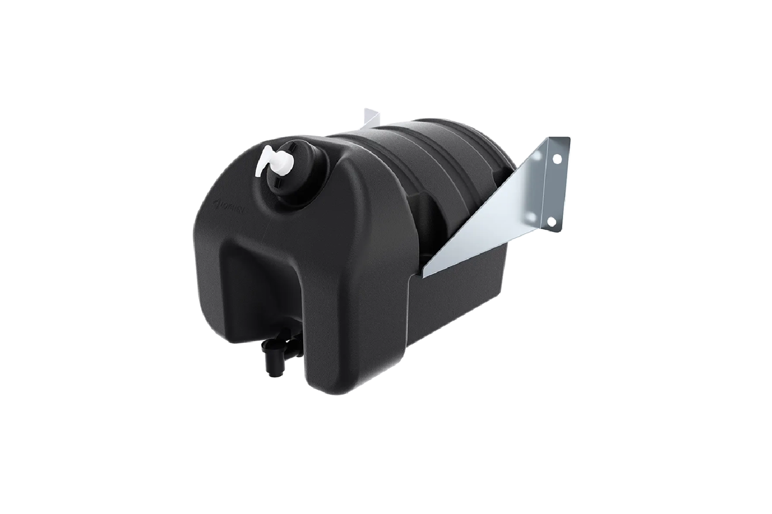 30 litre black water tank with soap dispenser and mounting kit