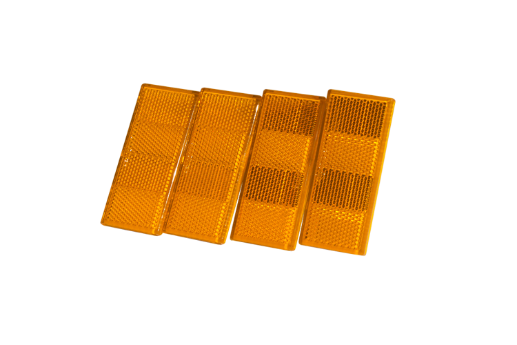 Rectangular orange side reflector for trailers 90 x 40 mm - UNITRAILER