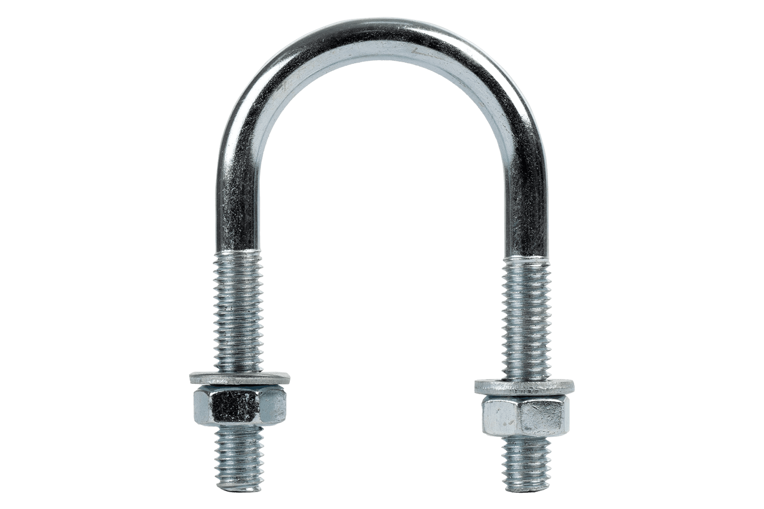 Galvanized clamp type B with nuts and washers M6 x 28 (3/4") - UNITRAILER