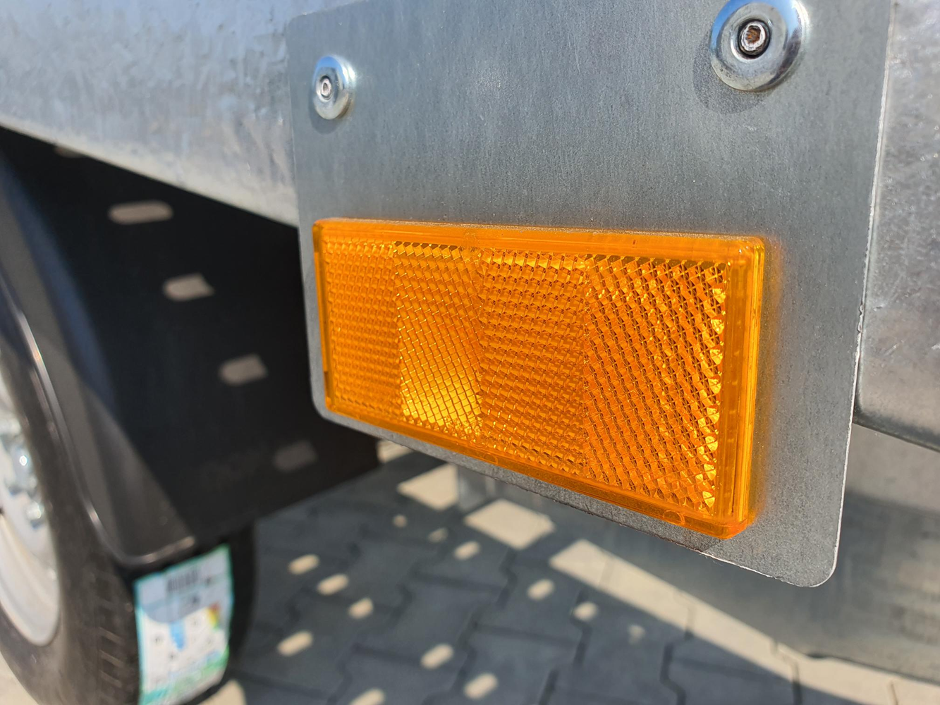 Set of 4 rectangular orange side reflectors for trailers - UNITRAILER