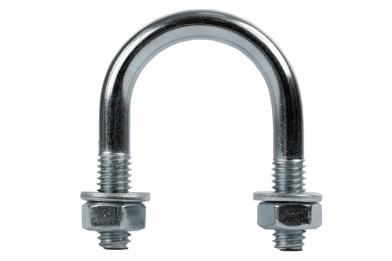 Galvanized clamp type B with nuts and washers M6 x 23 (1/2") - UNITRAILER