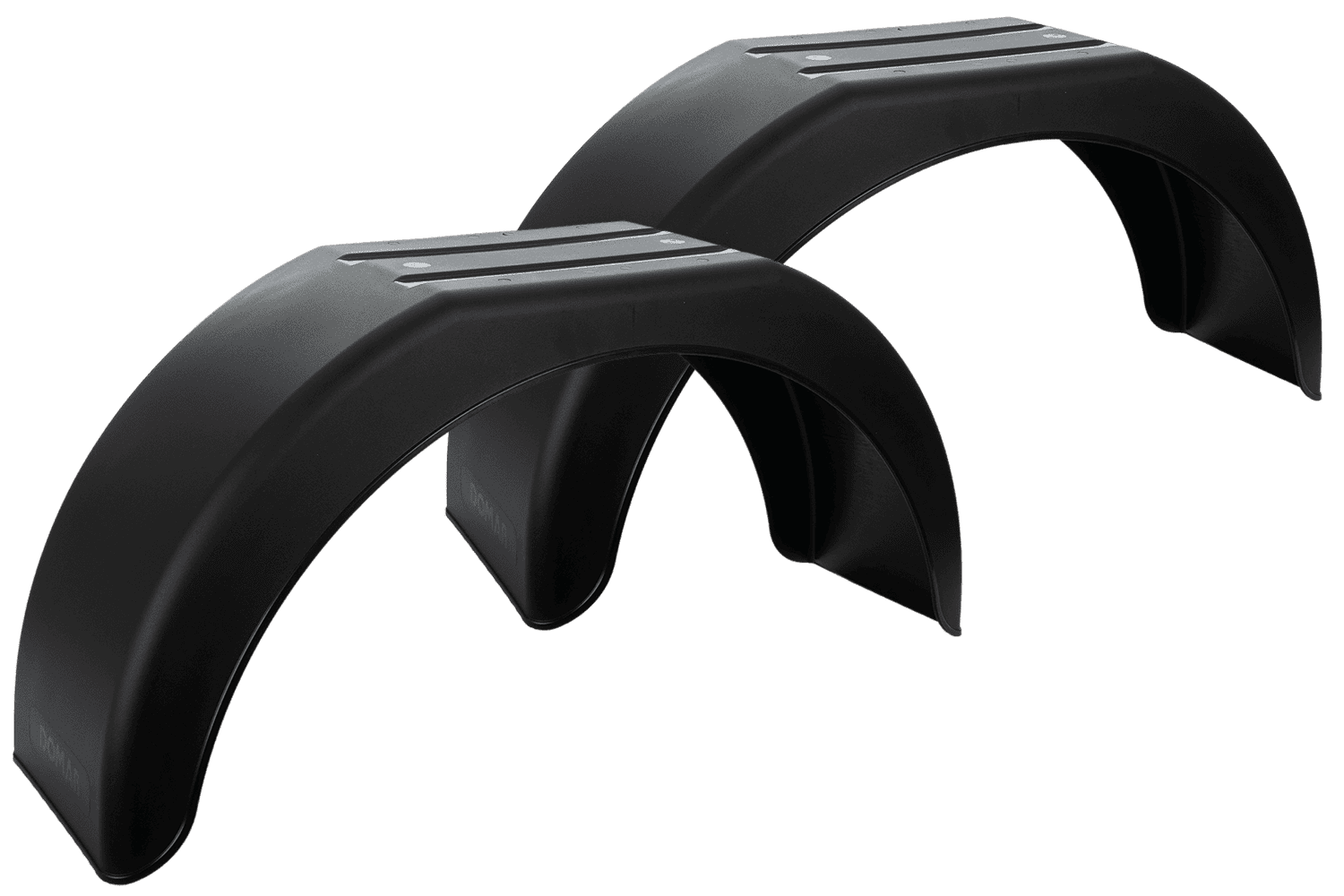 Set of two mudguards for a 14-15" trailer DOMAR D20130 flat wheel ...