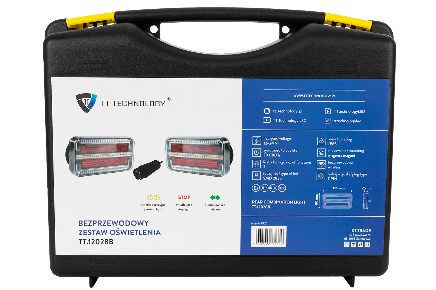 TT Technology TT.12028B LED rear lights 3 functions left + right ...