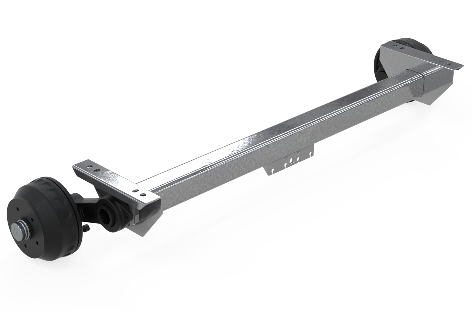 KNOTT VGB15 braked axle for trailer/carriage 1500kg 1850mm 2300mm 5x112 ...