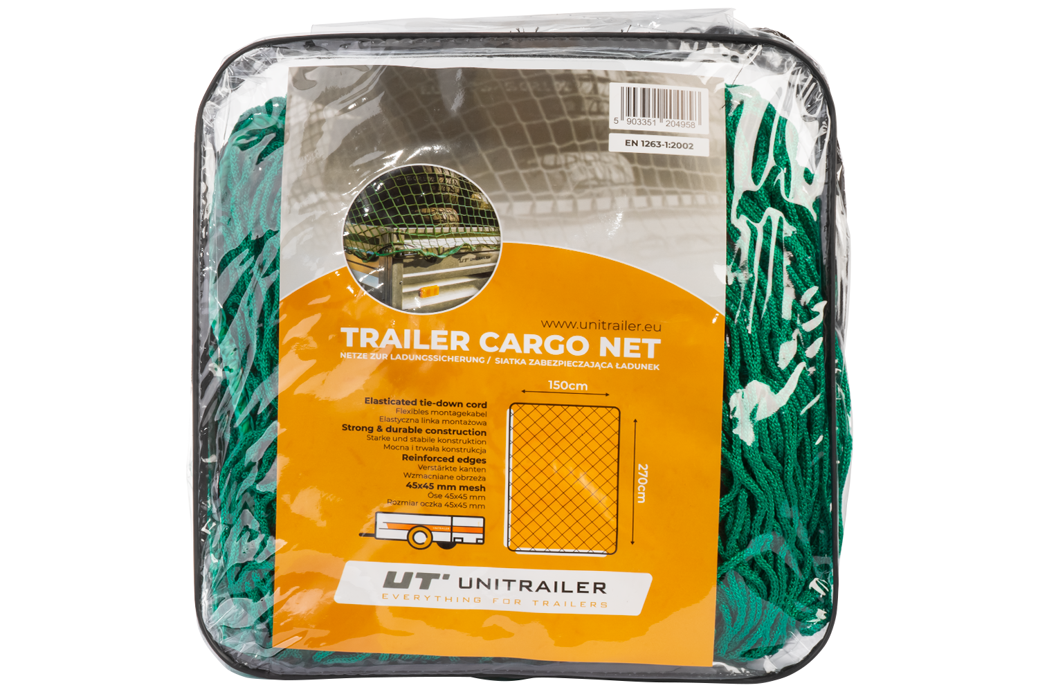 Trailer cargo net by UNITRAILER - 2700x1500 mm - UNITRAILER