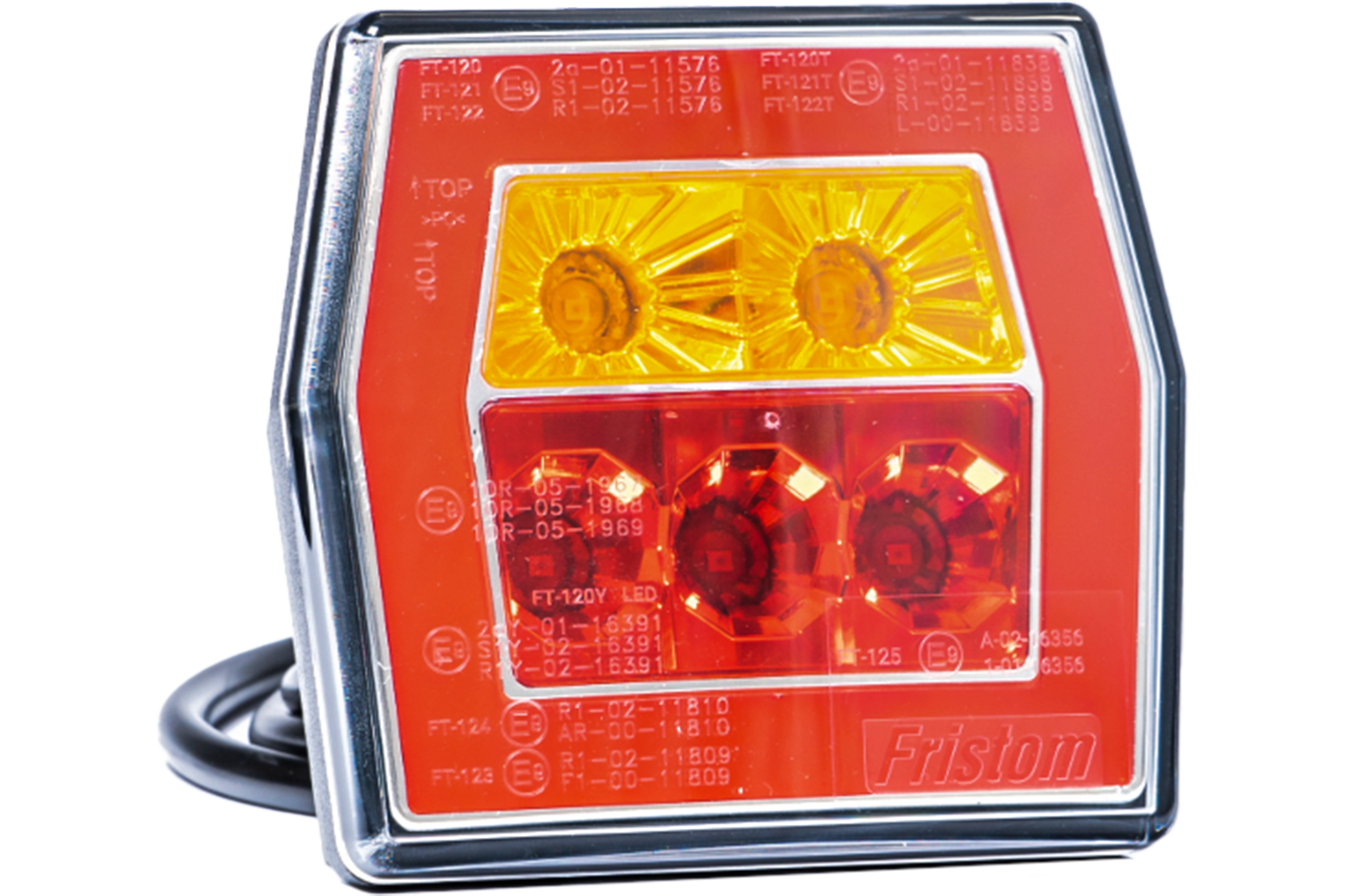 Rear light FRISTOM FT-122 LED 3 functions universal - UNITRAILER
