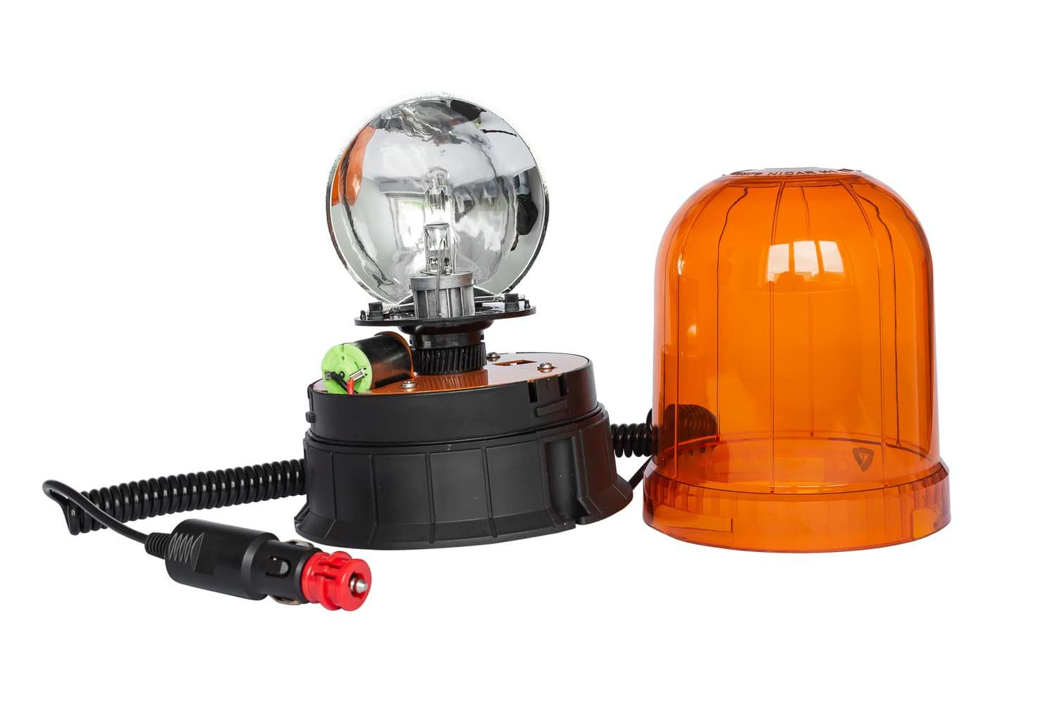 Orange warning light H1 - manget-type - flashing beacon